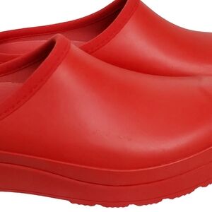 Hunter | Shoes | New Hunter Womens Original Play Slide On Clog Logo Red ...